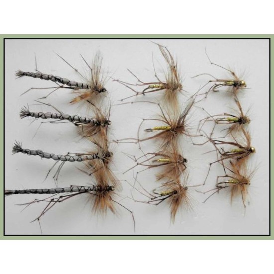 Barbless daddy long legs trout fishing flies autumn fishing flies ...